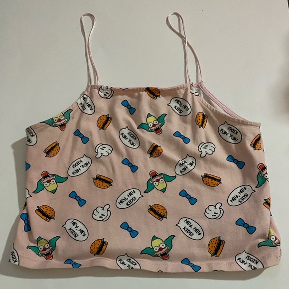 Simpsons | Tops | The Simpsons Krispy Crop Too Tank Top | Poshmark
